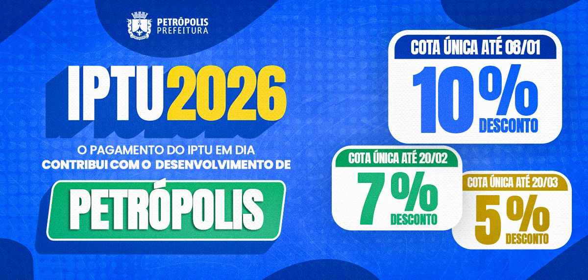 Calendário do IPTU 2026 em Petrópolis - Rio das Ostras Jornal